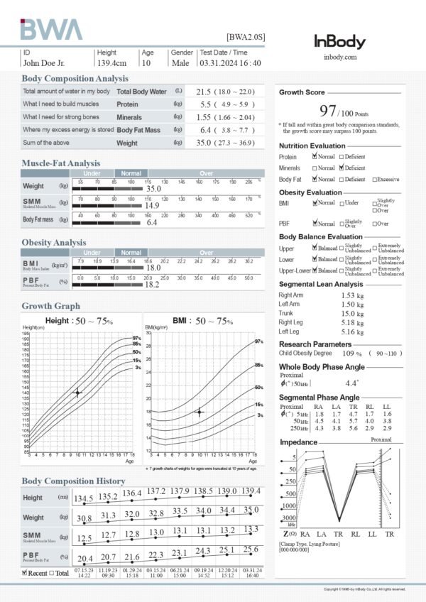 BWA2.0S - Professional Body Water Analyzer