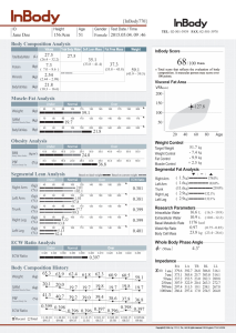 Body Composition Result Sheet - InBody Asia